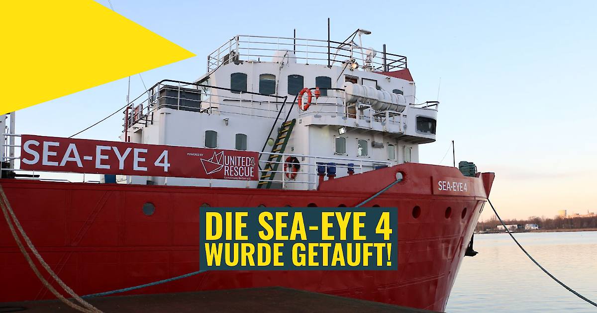 Überlebender tauft SEA-EYE 4 | United4Rescue